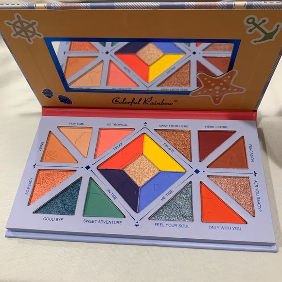 Makeup | Ocean Sailing Themed 17 Color Eyeshadow Palette Never Used ...